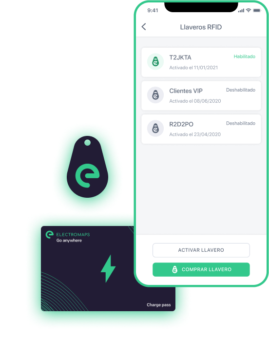 Utilisez l'electropass à n'importe quelle station de recharge - Electromaps